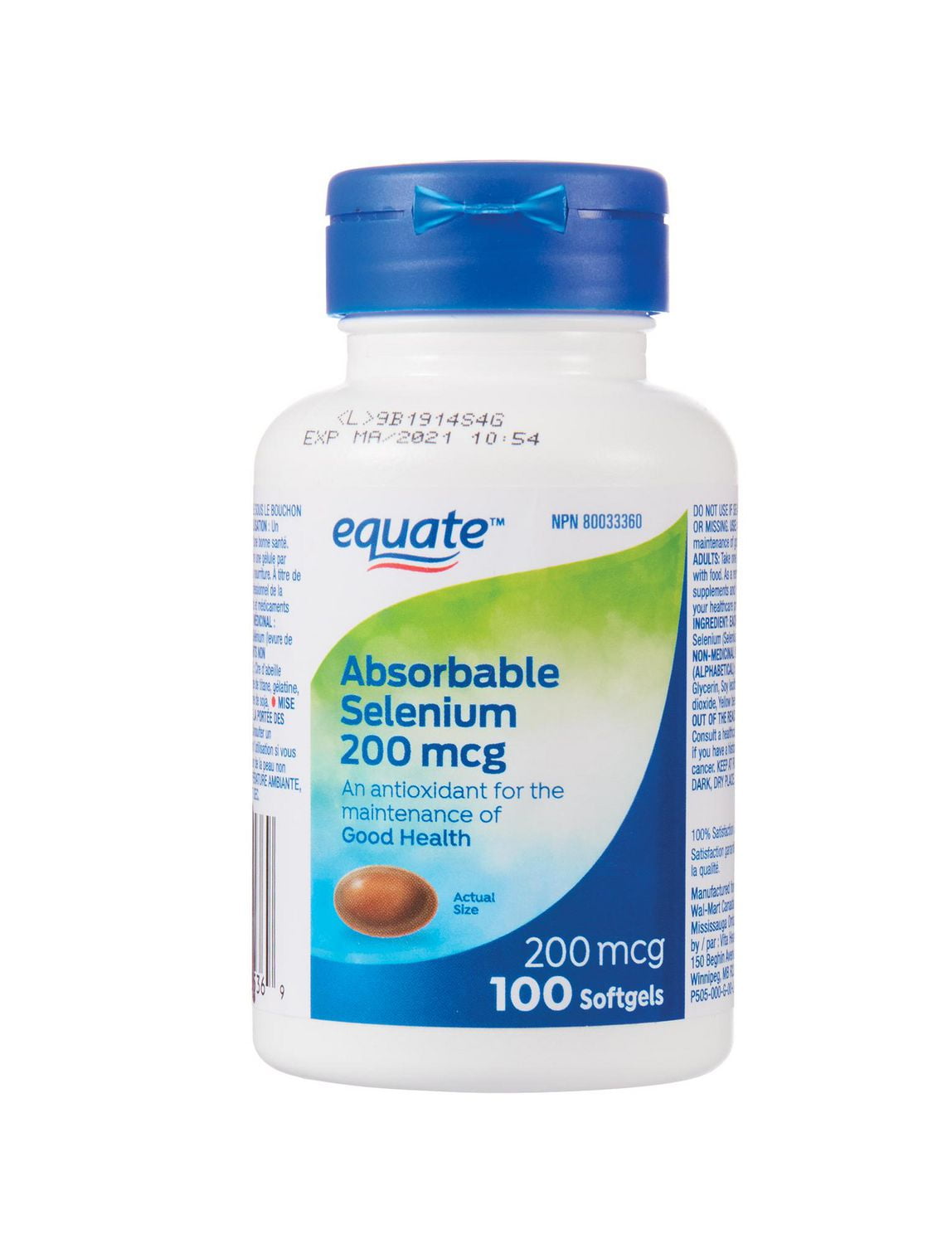 Click here for Equate Absorbable Selenium 200mcg prices