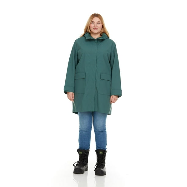 Swiss Tech Women's Plus Hooded Rain Jacket, 1X-4X - Walmart.ca
