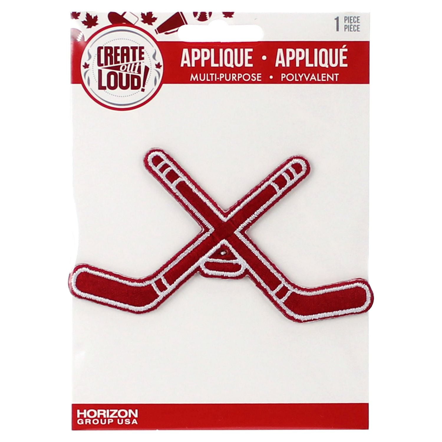 Create Out Loud Iron-on Hockey Sticks Applique | Walmart Canada Create Out Loud Iron-on Hockey Sticks Applique | Walmart Canada