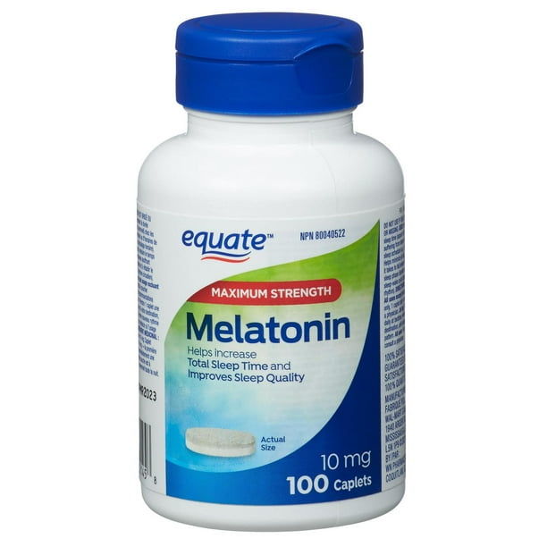 Equate Melatonin 10mg, 100 Caplets - Walmart.ca