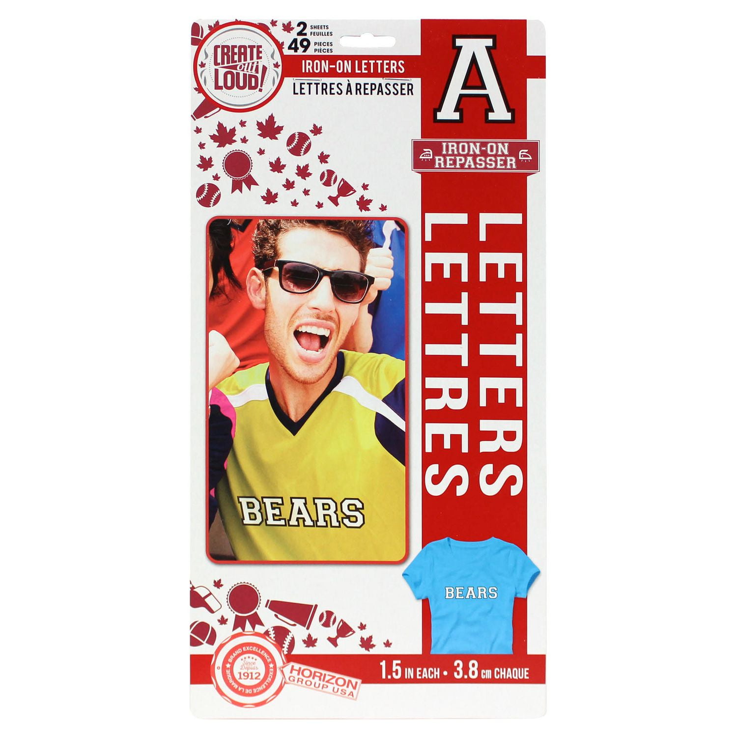 Create Out Loud Iron-on Athletic Letters | Walmart Canada Create Out Loud Iron-on Athletic Letters | Walmart Canada