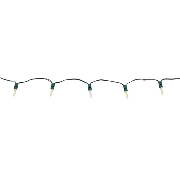 50 count M5 LED Battery operated warm white light string with 8 ...