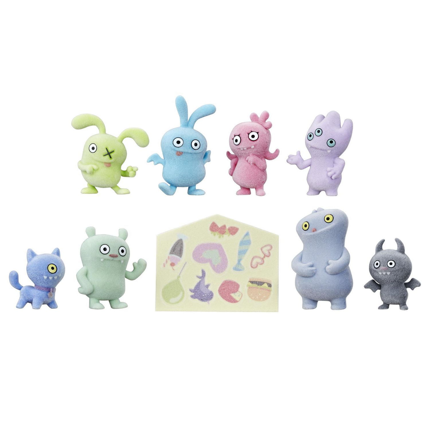 UglyDolls Super Soft and Fuzzy Mini Toys with Stickers Inspired by the UglyDolls Movie 8 Pack Walmart