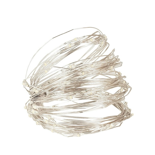 100 microdot battery operated LED lights, indoor/outdoor, 8 functions ...