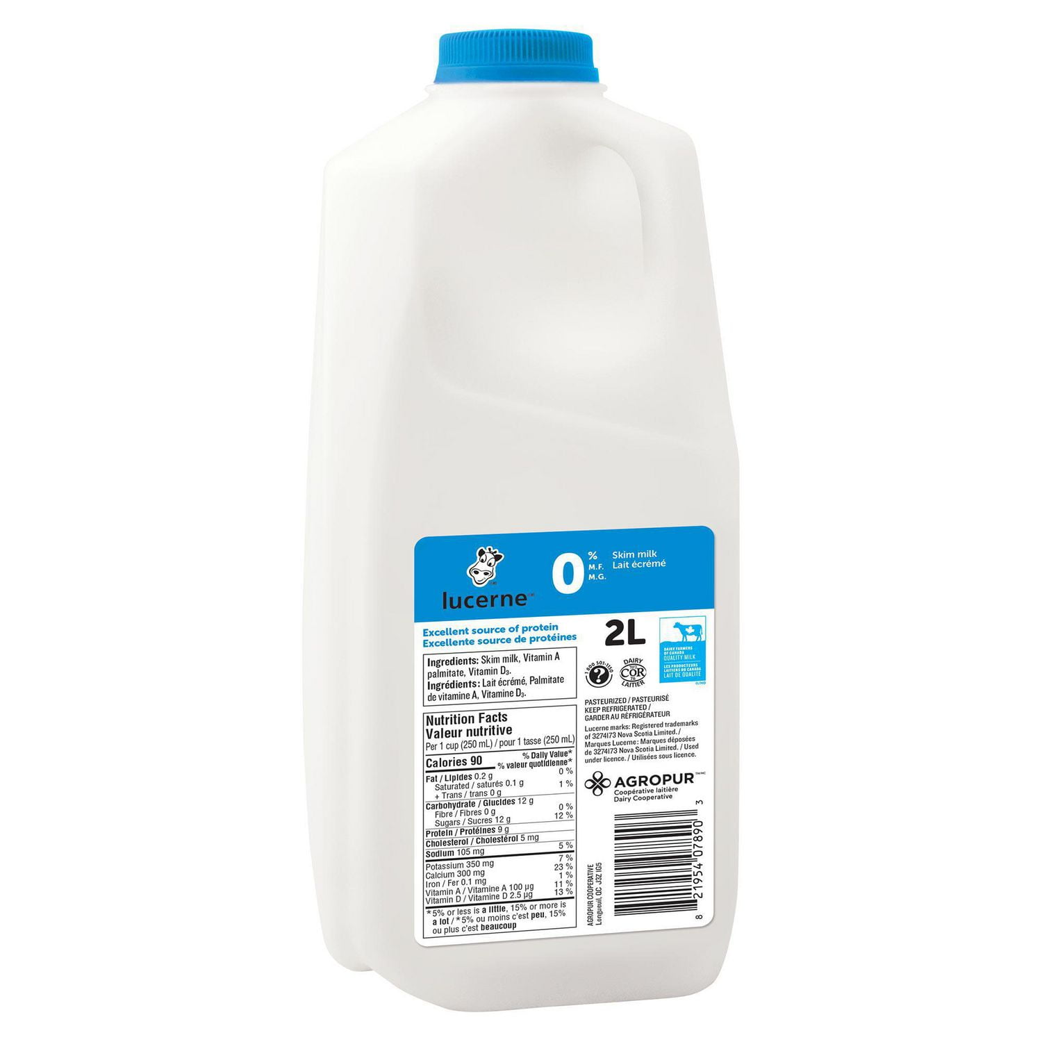Lucerne Skim 0% Milk | Walmart Canada