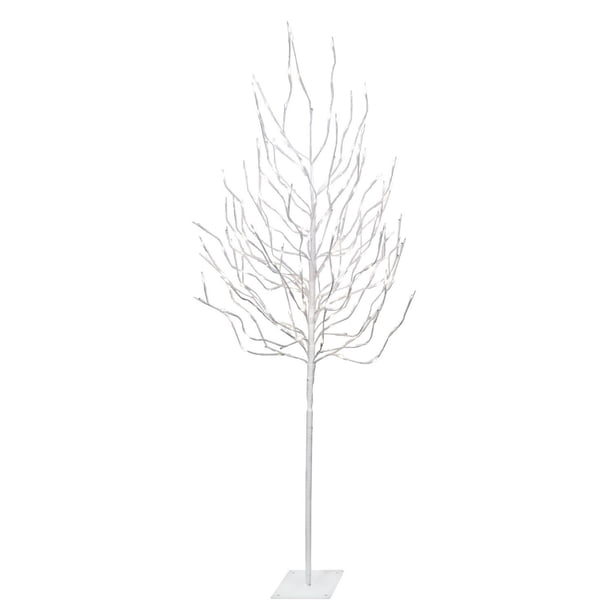204L RANDOM COOL WHITE & BLUE LED COLOR CHANGING WHITE TAPE TREE 1.82M ...