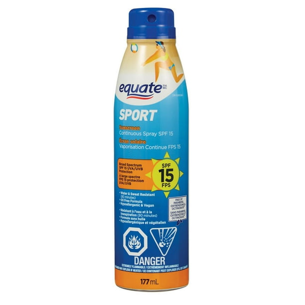 Equate Sport SPF 15 Continuous Spray Sunscreen - Walmart.ca