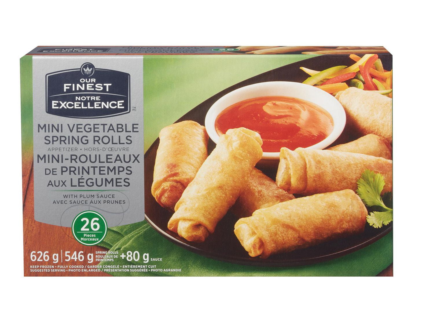 Our Finest Mini Vegetable Spring Rolls | Walmart Canada