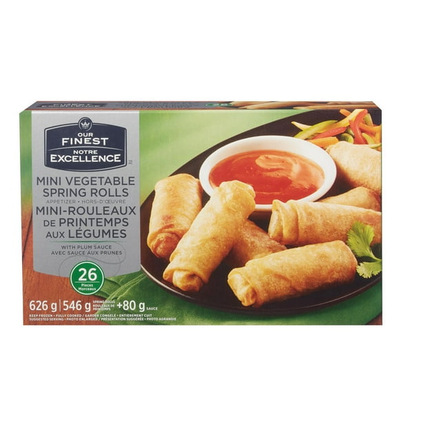 Our Finest Mini Vegetable Spring Rolls - Walmart.ca