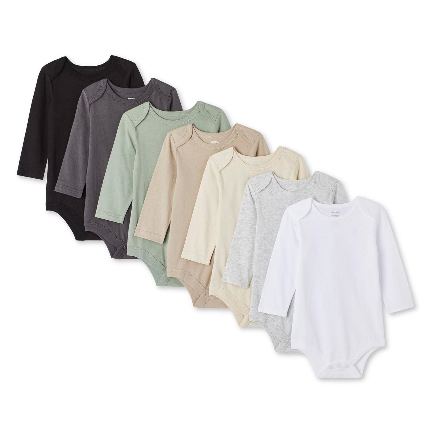 George Infants' Gender Inclusive Bodysuit 7-Pack - Walmart.ca