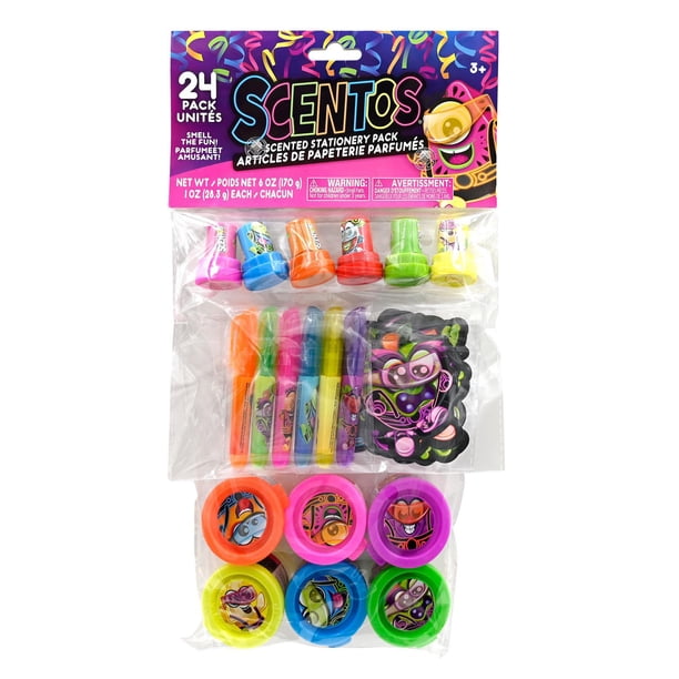 Scentos Scented Brightly Colored Stationery Pack, 24pcs, Stationery ...