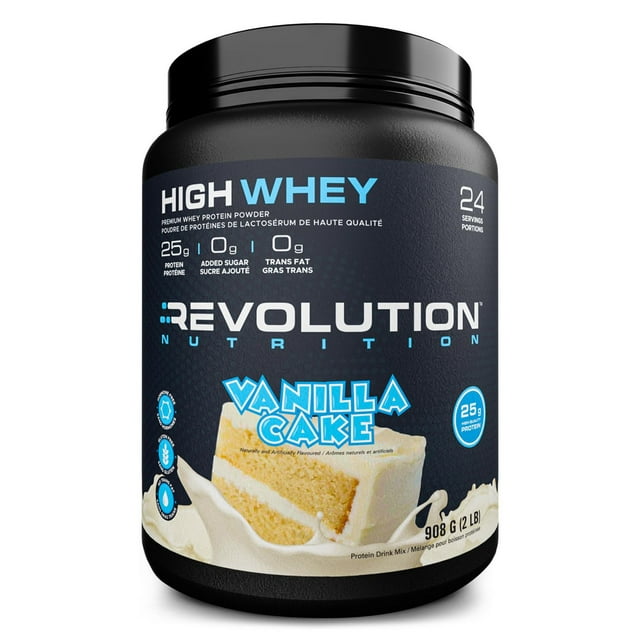 Revolution Nutrition, High Whey, Protein Powder 2LB, Whey Isolate, 25g ...