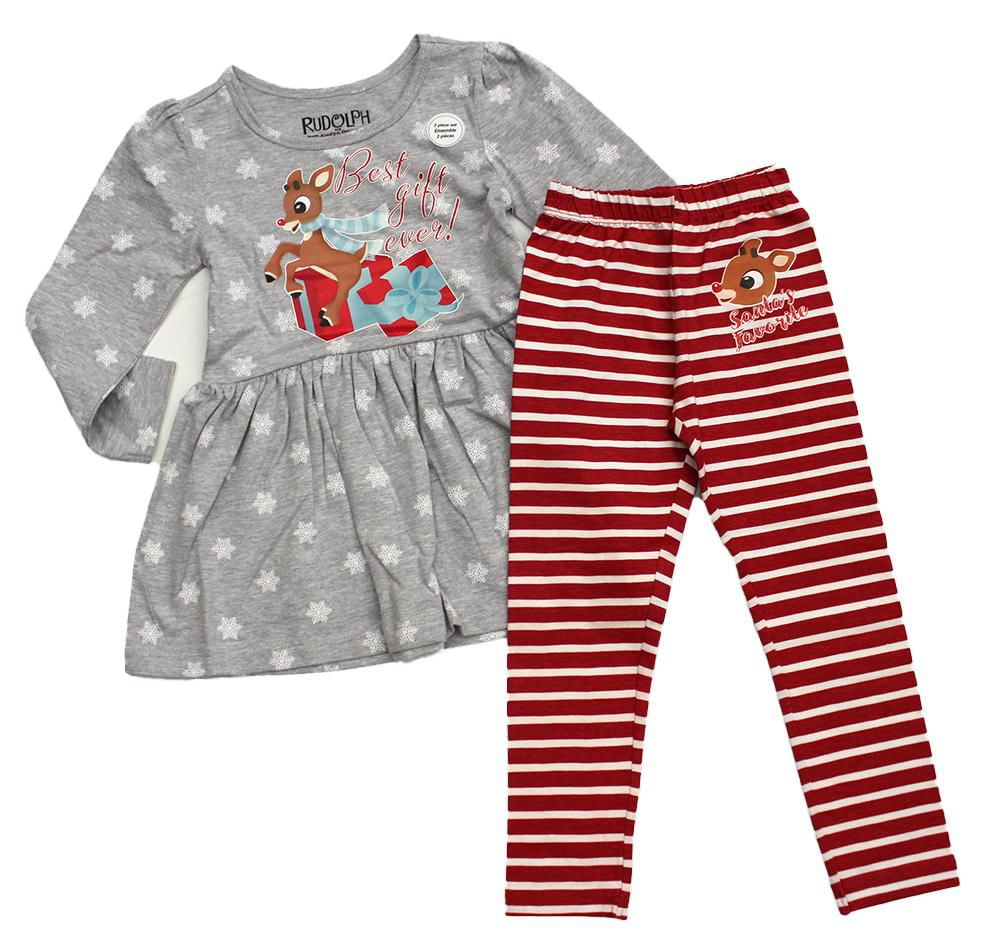 Toddler Girl's Rudolph the Red Nosed Reindeer 2pc set - Walmart.ca