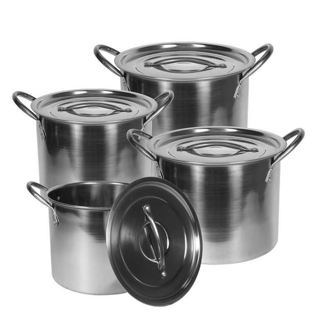 Alpine Cuisine 8 piece Stainless Steel Stock Pot Cookset - Walmart.ca