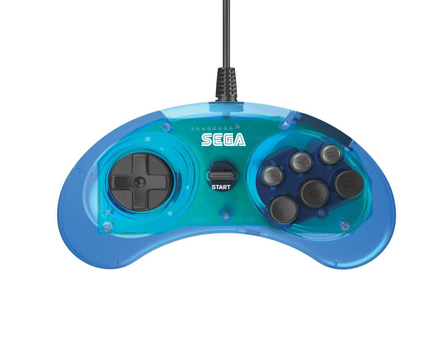 Sega Genesis Mini 6 Button USB Controller - Clear Blue | Walmart Canada