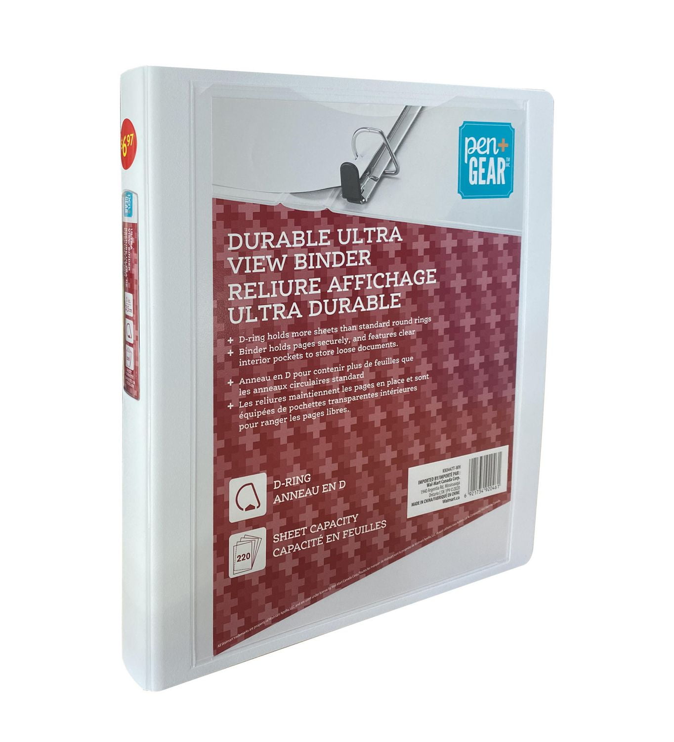 Pen+Gear 1" Ultra View Binder | Walmart Canada