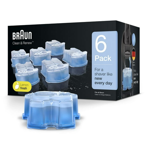 Braun Clean & Renew Refill Cartridges CCR, 6 Pack