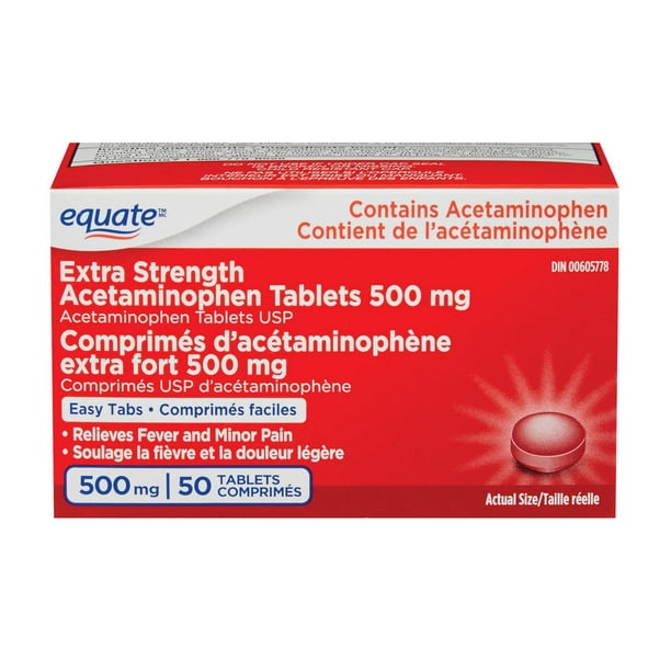 Extra Strength Acetaminophen Tablets 500 mg - Walmart.ca