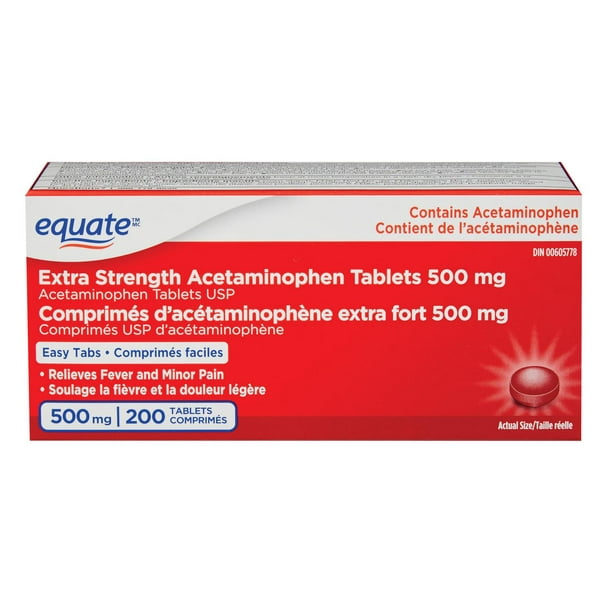 Extra Strength Acetaminophen Tablets 500 mg - Walmart.ca