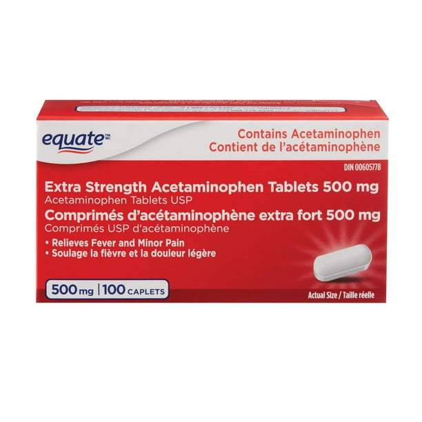 Extra Strength Acetaminophen Tablets 500 mg - Walmart.ca