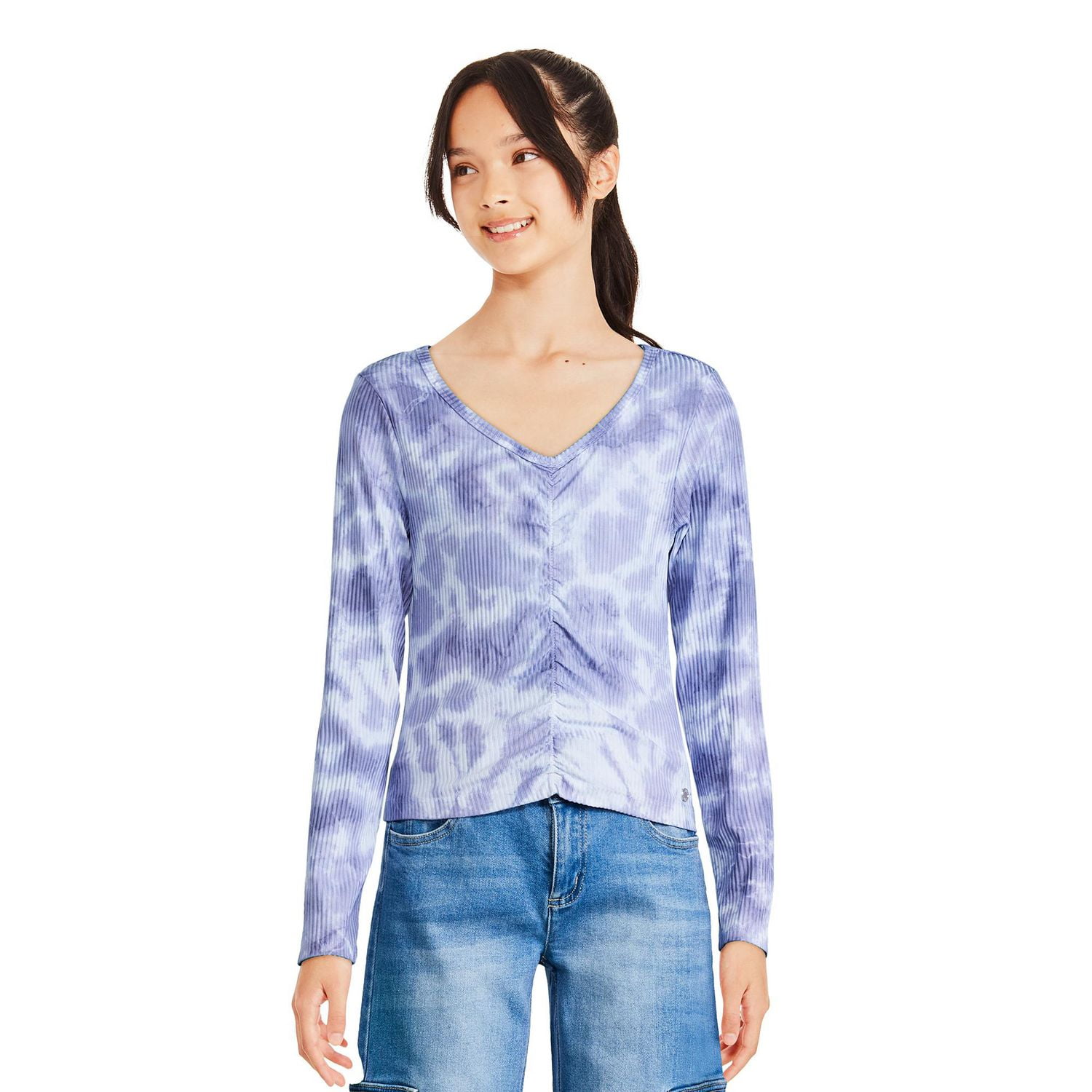 Click here for Justice Girls Cinched Rib Top M prices