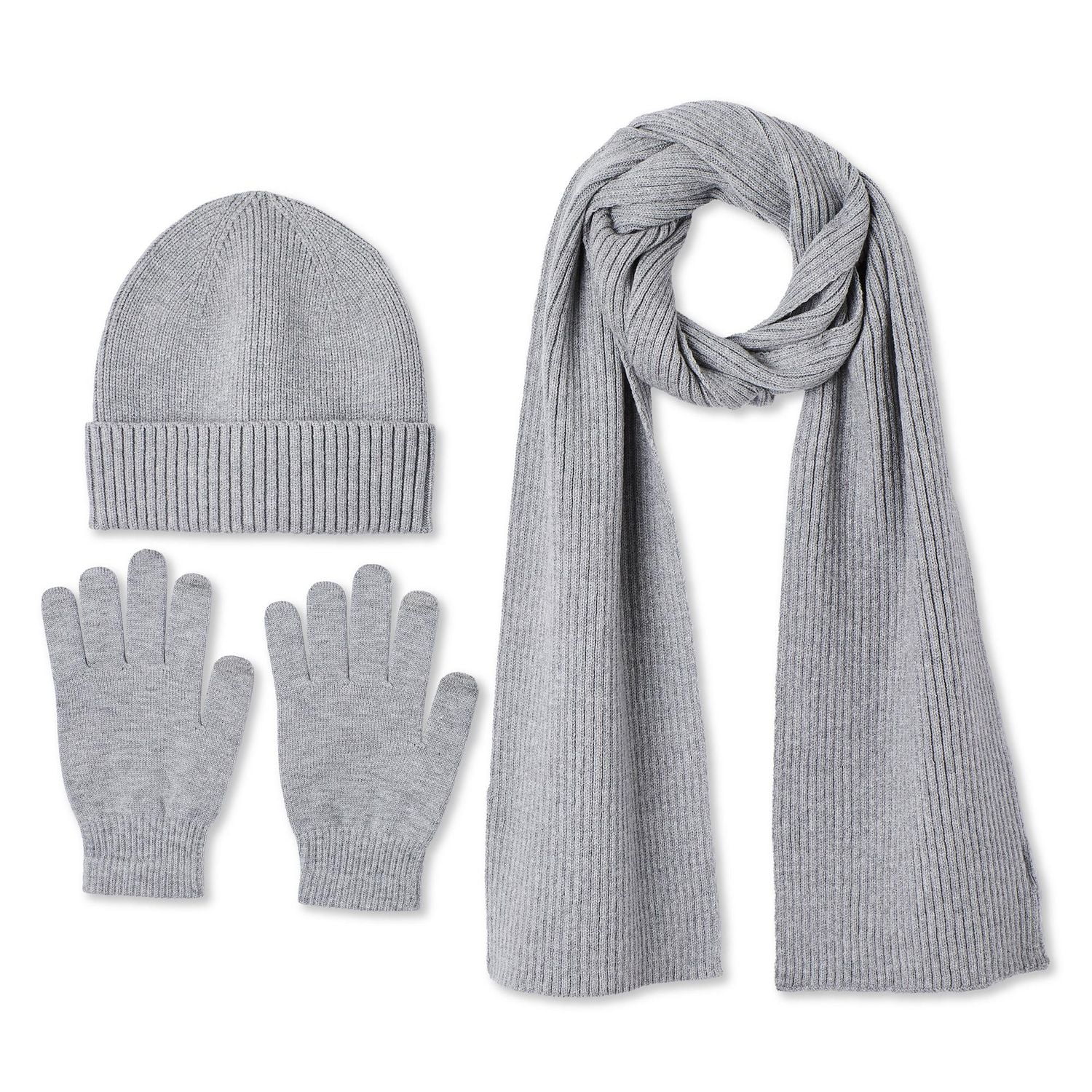 Click here for Time And Tru Womens Toque 3-Piece Set One Size prices
