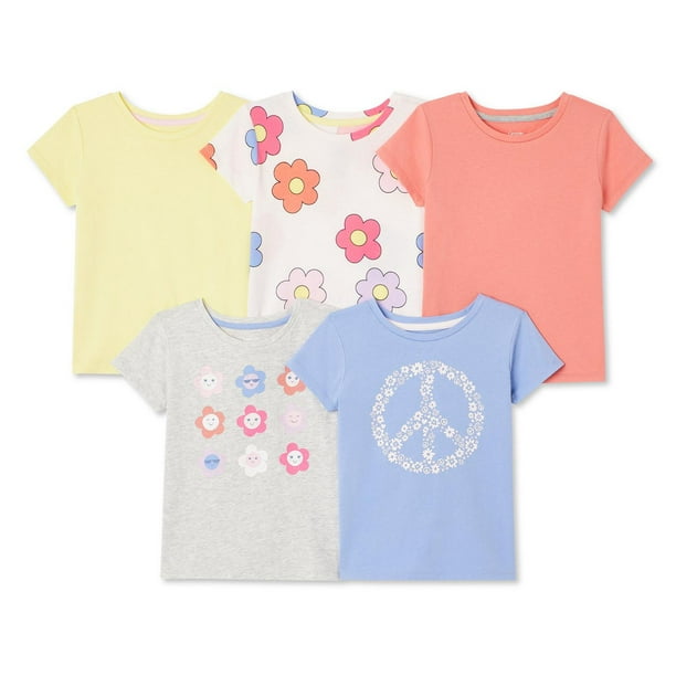 George Toddler Girls' Tees 5-Pack - Walmart.ca