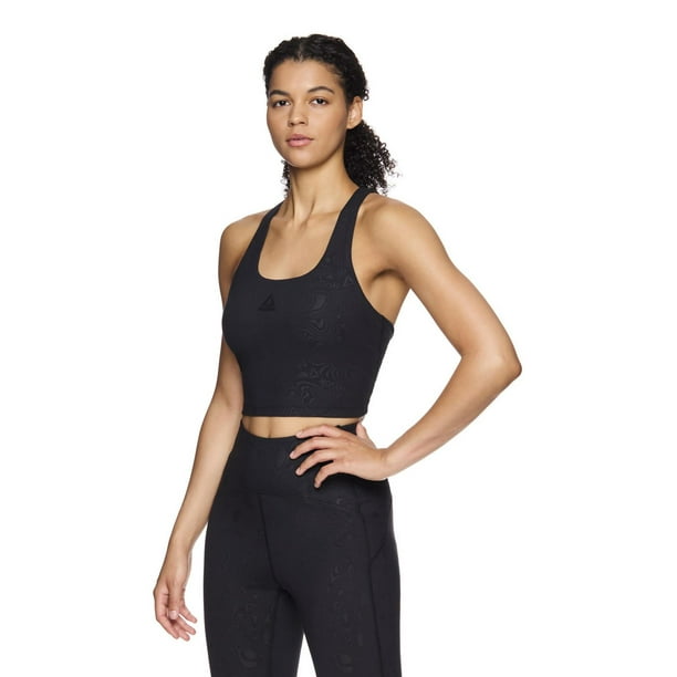 Reebok Womens Spirit Cropped Bra Tank With Removable Cups - Walmart.ca