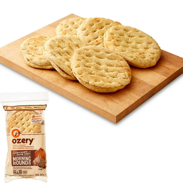 Ozery Bakery Everything Morning Rounds, 6 pk, 360 g total - Walmart.ca
