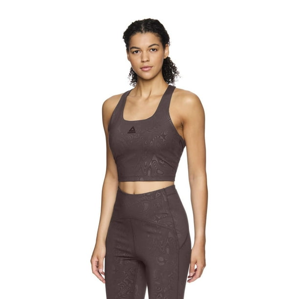 Reebok Womens Spirit Cropped Bra Tank With Removable Cups - Walmart.ca