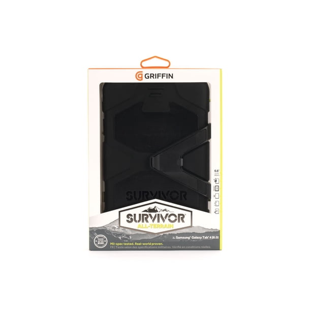Griffin Survivor All-Terrain Case + stand for Galaxy Tab 4 8.0 - Black ...