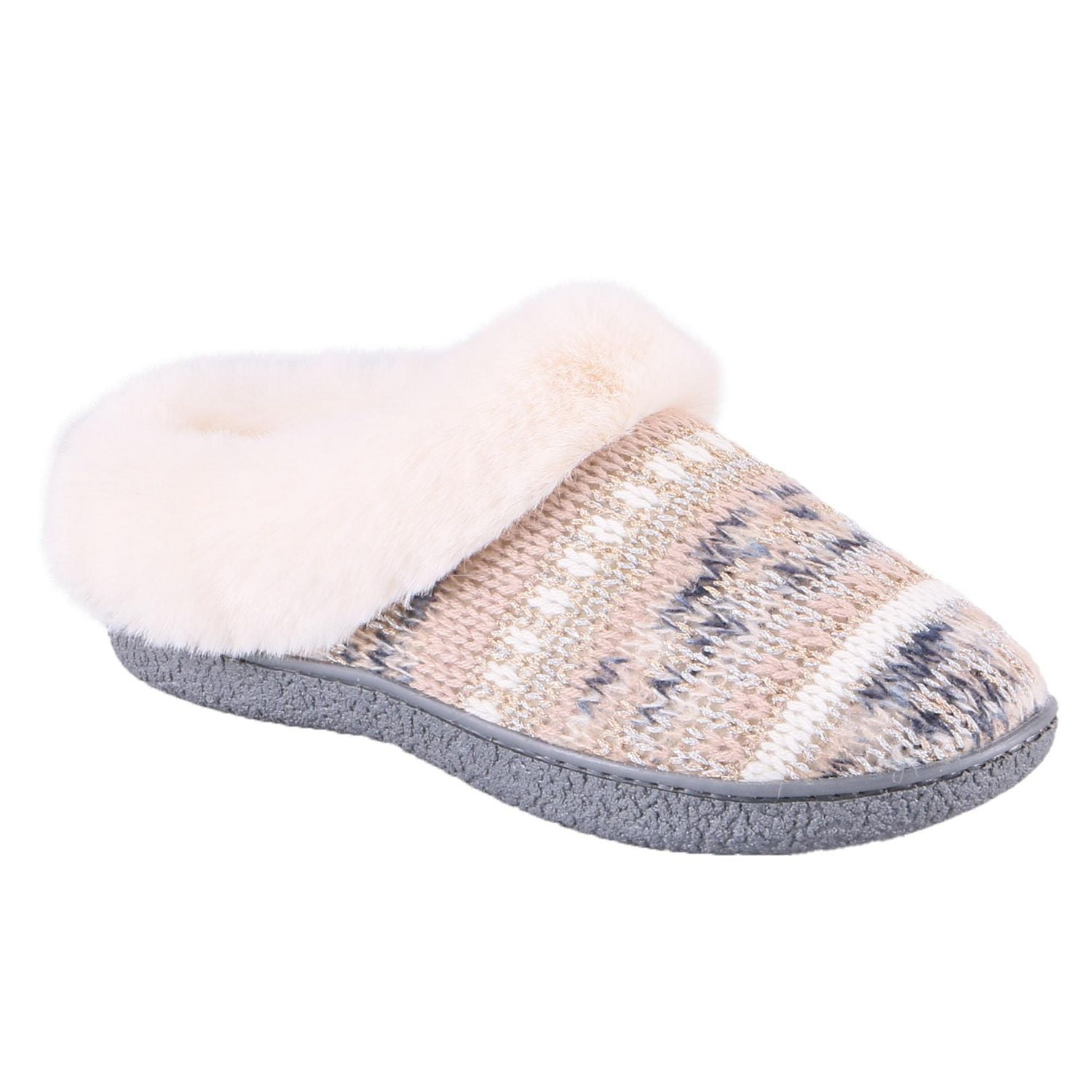 Click here for Isotoner Womens Zara Lurex Knit Hoodback With Faux... prices