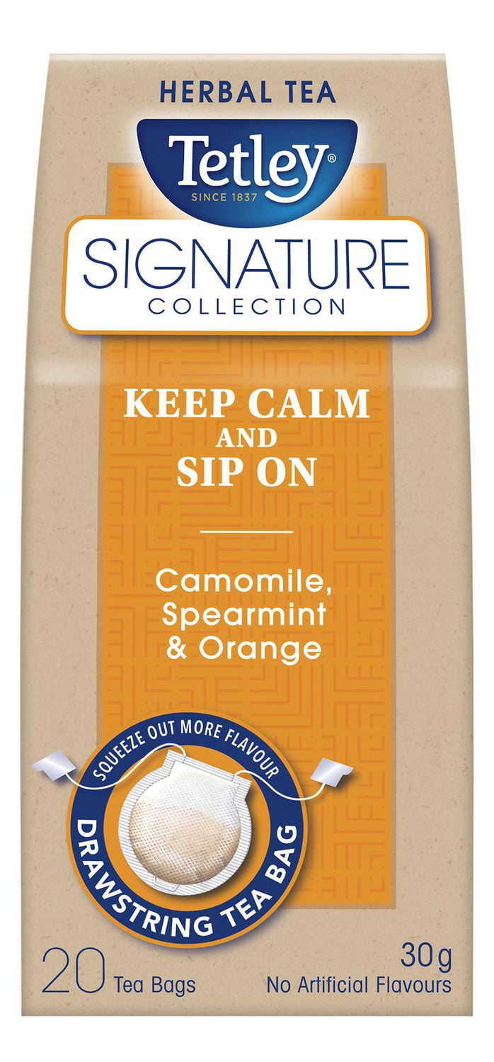 Tetley Signature Collection Keep Calm & Sip On Herbal Tea - Camomile ...