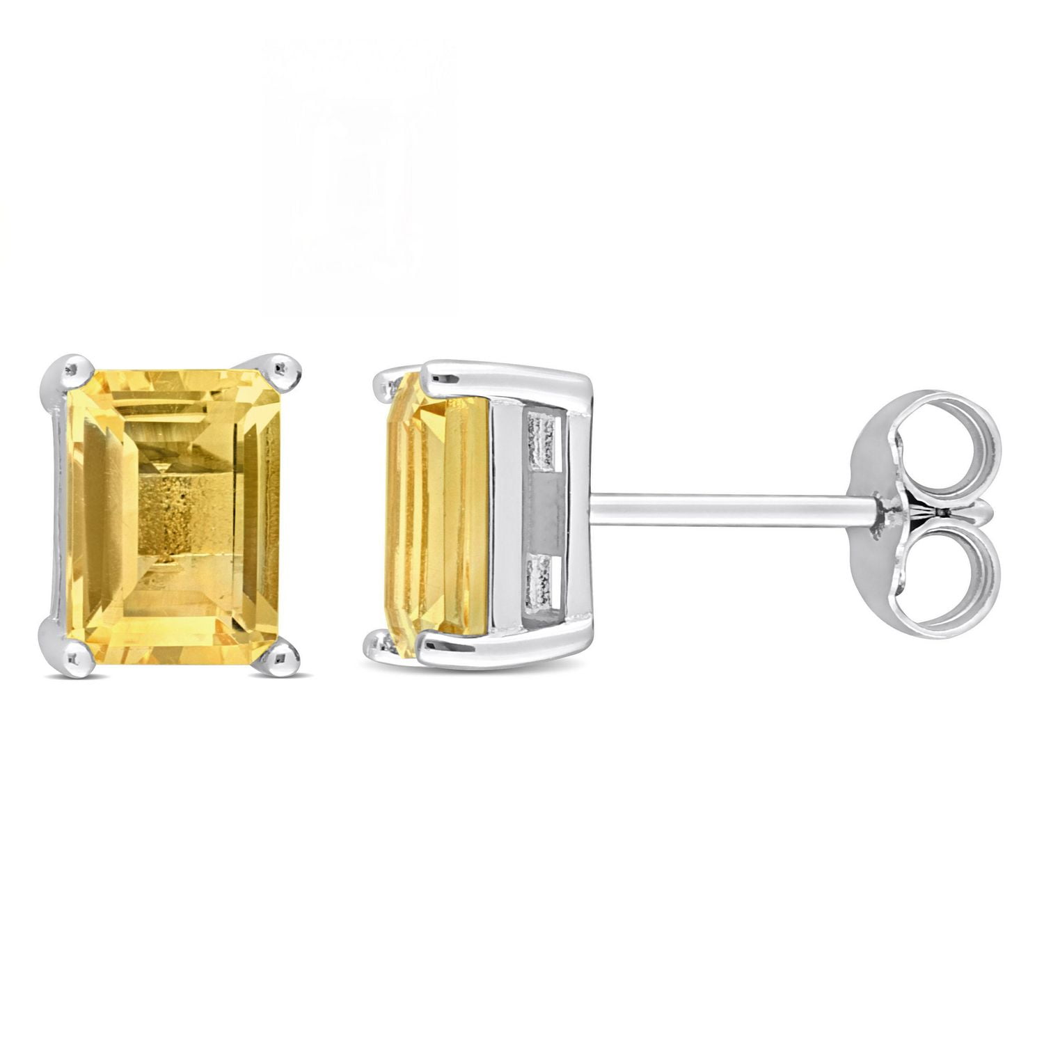 Click here for Miabella Emerald-Cut Citrine Solitaire Stud Earrin... prices