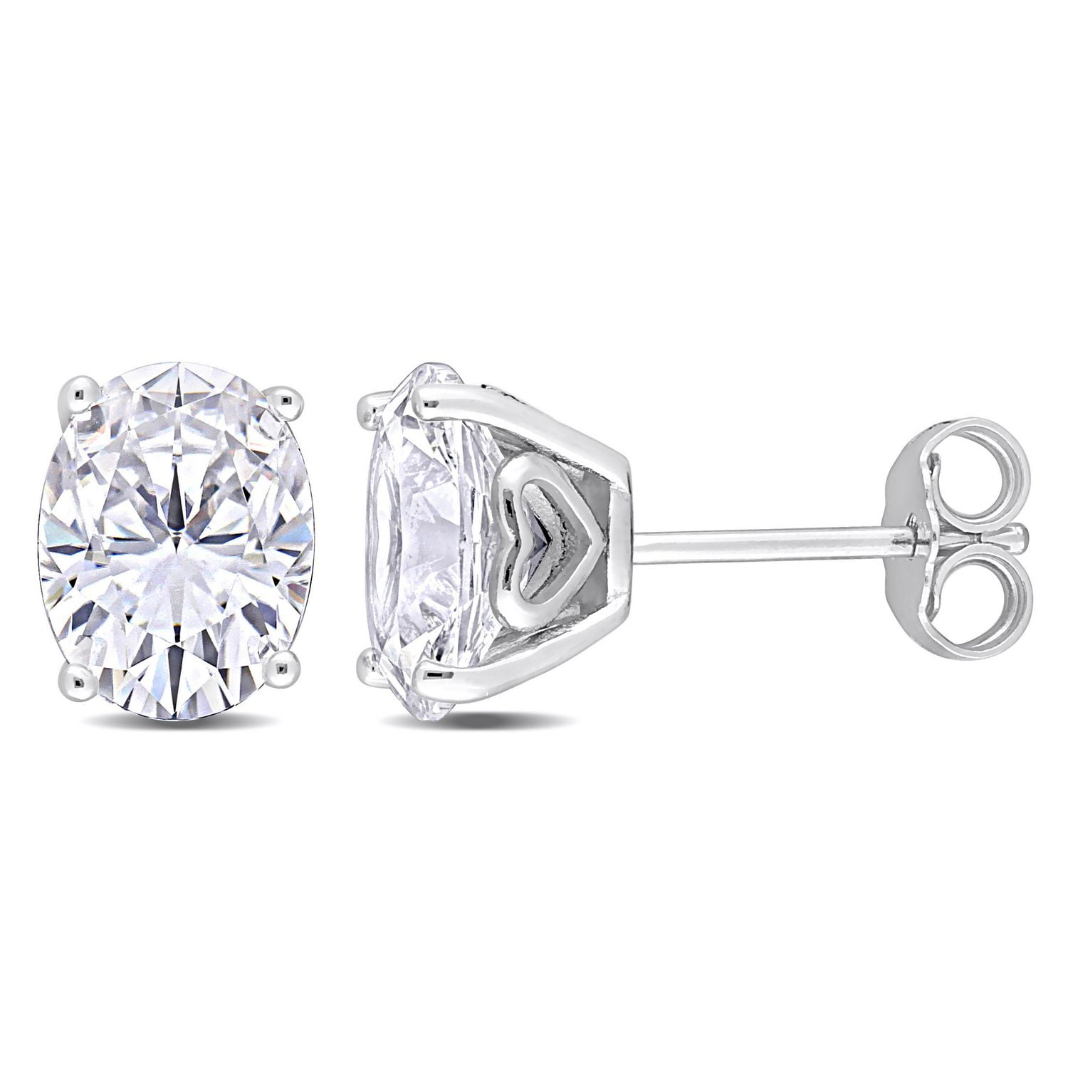 Click here for Miabella Created White Sapphire Solitaire Oval Stu... prices