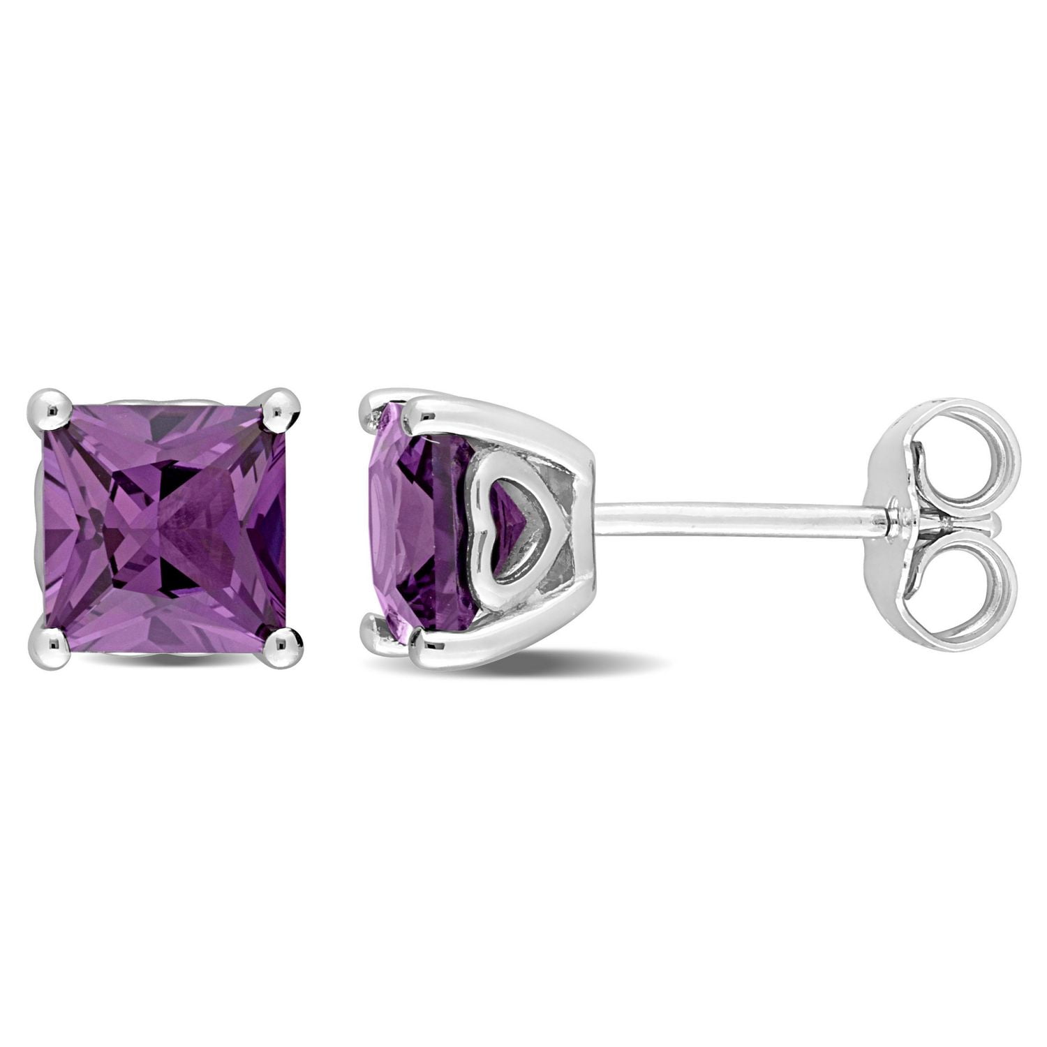 Click here for Miabella Princess-Cut Simulated Alexandrite Solita... prices