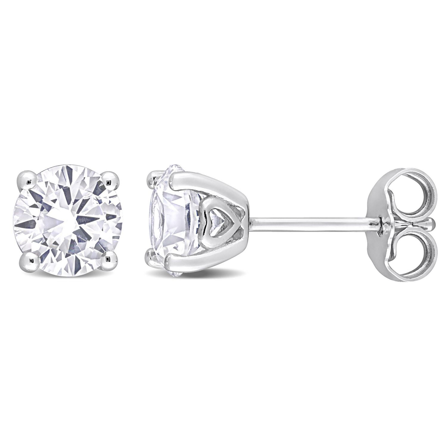 Click here for Miabella White Topaz Solitaire Stud Earrings In St... prices