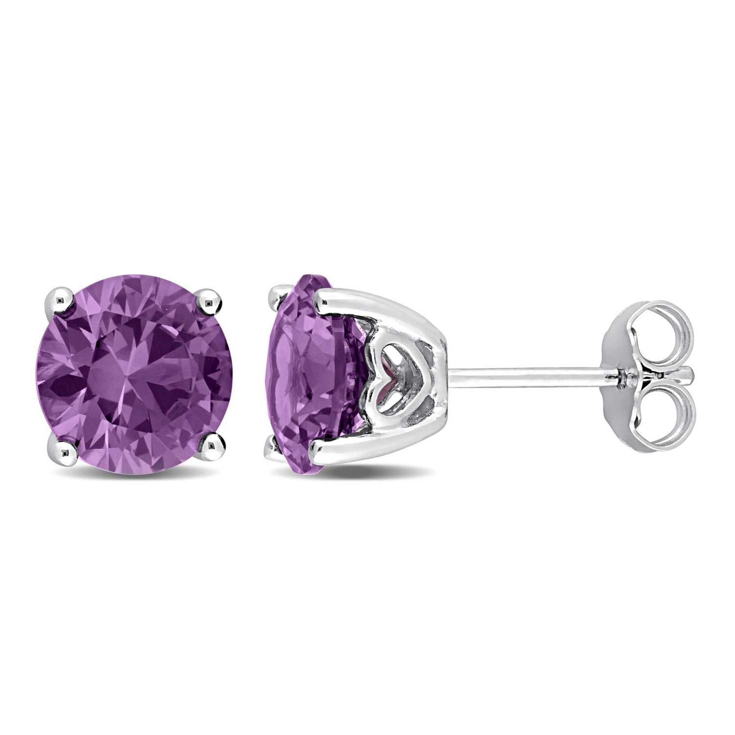 Click here for Miabella Simulated Alexandrite Solitaire Stud Earr... prices
