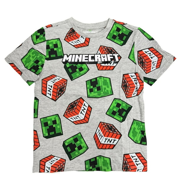 Minecraft Boys Creeper Logo Short Sleeve T-Shirt - Walmart.ca