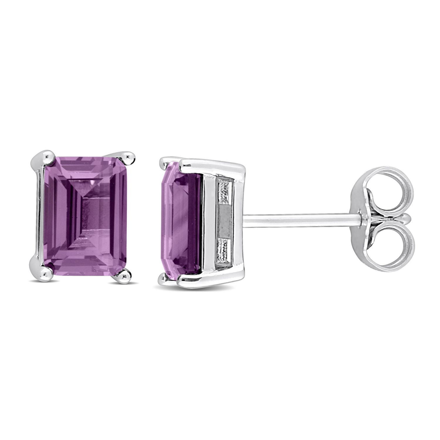 Click here for Miabella Emerald-Cut Simulated Alexandrite Solitai... prices