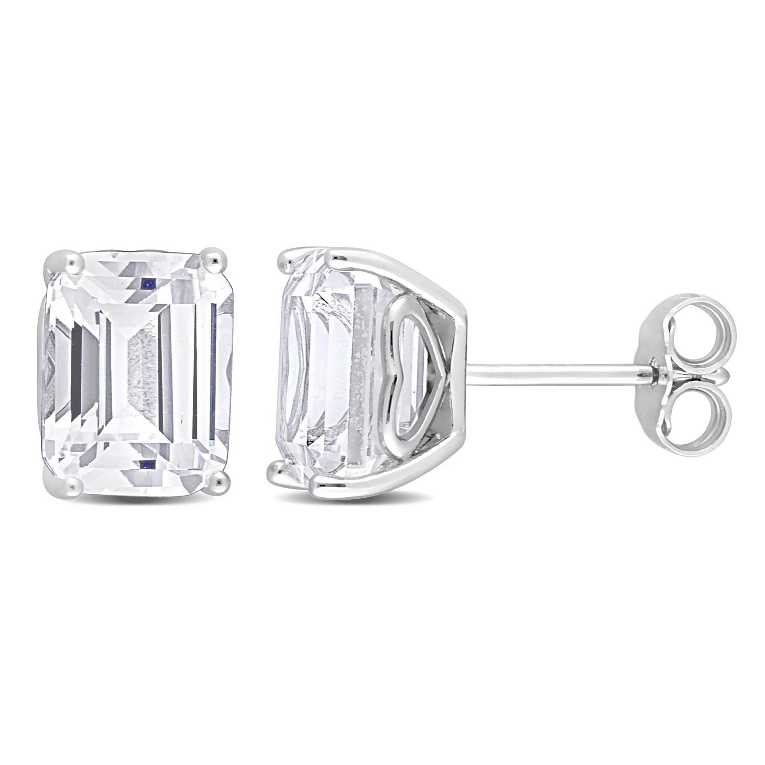 Click here for Miabella Emerald-Cut Created White Sapphire Solita... prices