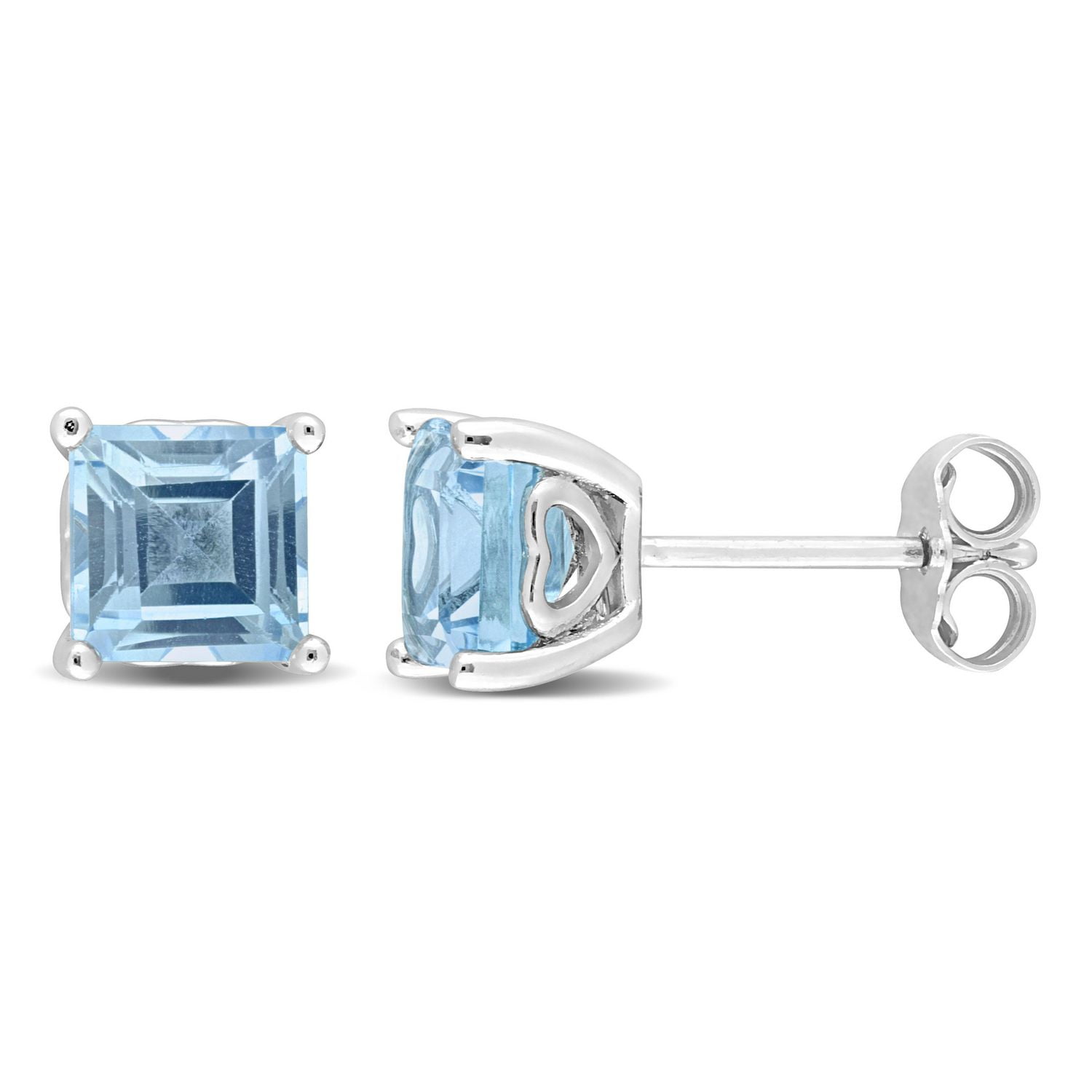 Click here for Miabella Princess-Cut Sky Blue Topaz Solitaire Stu... prices