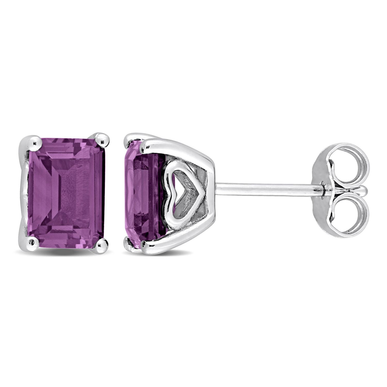 Click here for Miabella Emerald-Cut Simulated Alexandrite Solitai... prices