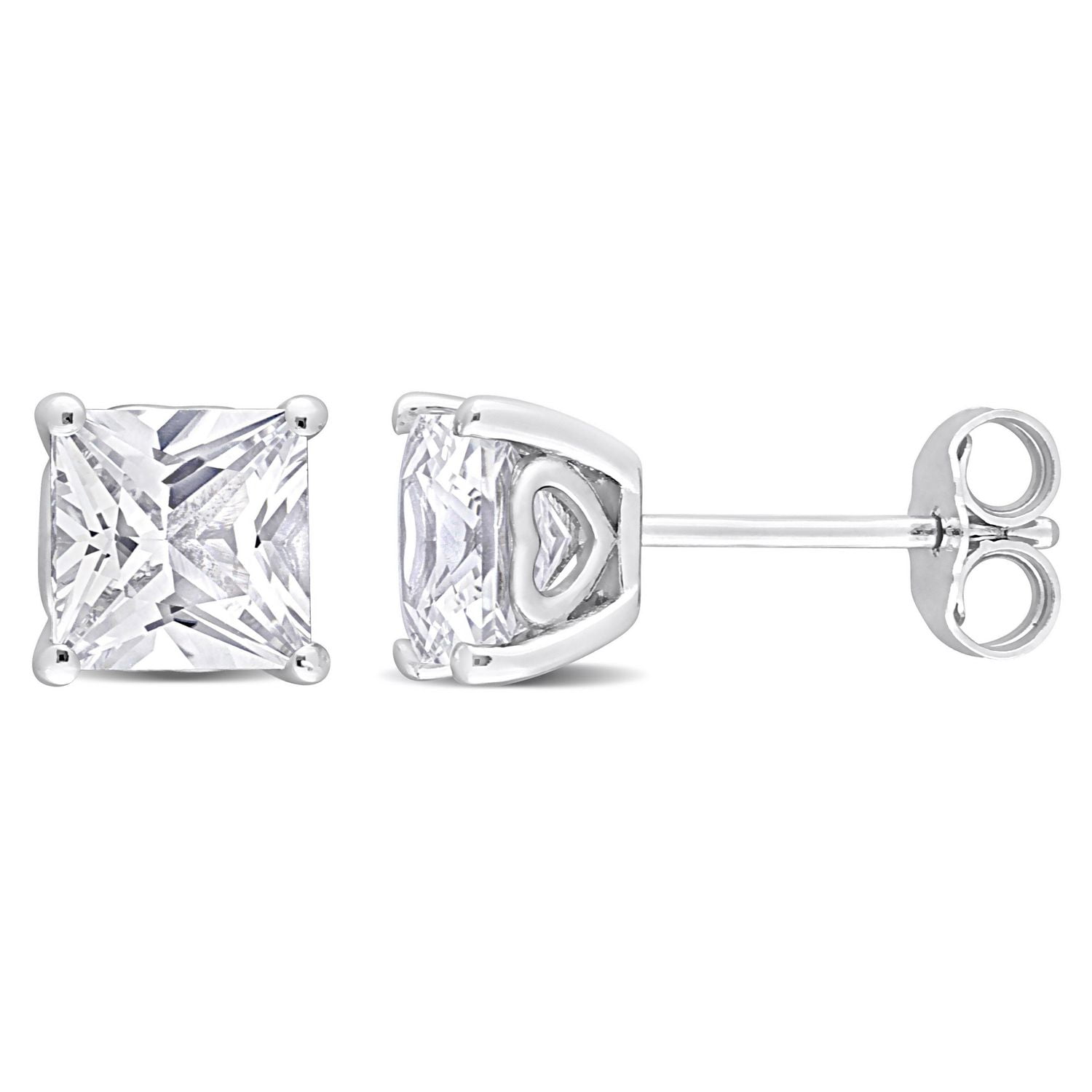 Click here for Miabella Princess-Cut Created White Sapphire Solit... prices