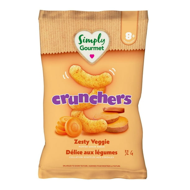 Simply Gourmet Crunchers Zesty Veggie baby snack, Tasty and nourishing ...