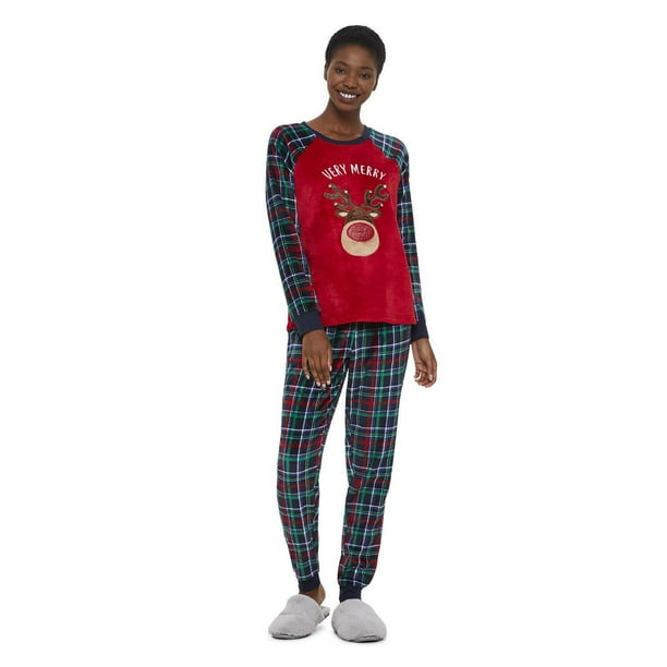 George Women's Family Christmas Pajamas 2-Piece Set - Walmart.ca