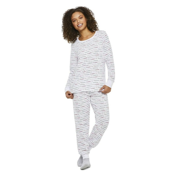 George Women's Family Program Pajamas 2-Piece Set - Walmart.ca