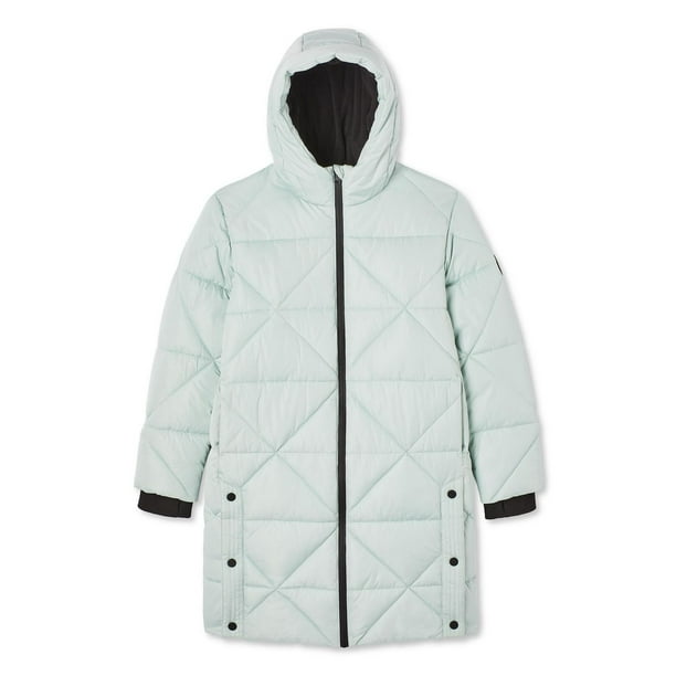 George Girls' Long Quilted Puffer Jacket - Walmart.ca