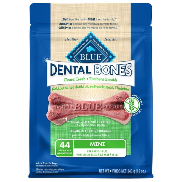 BLUE Bones Mini Size Dog Dental Chews - Walmart.ca