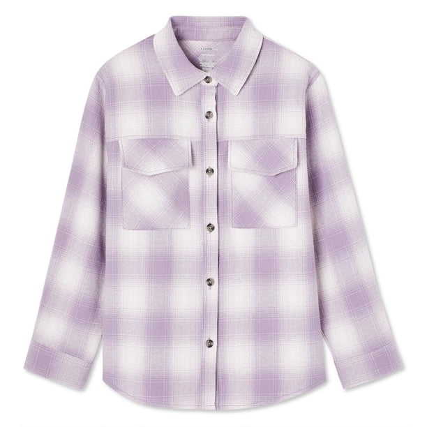 George Girls' Flannel Shacket - Walmart.ca